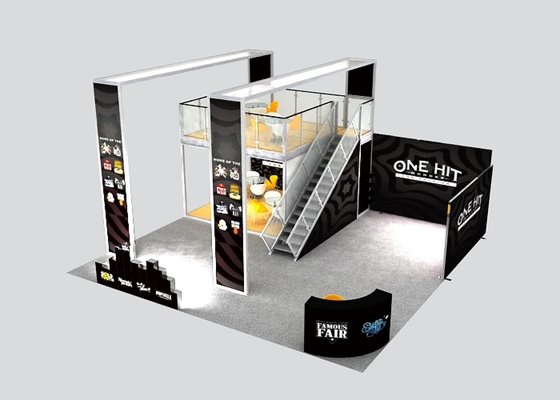 Portable Aluminum Trade Show Booth , Double Decker Stand For Trade Show Display