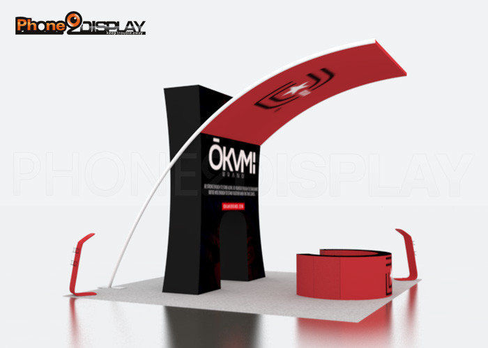 support juste facile de salon commercial de taille de 20x20FT de profil en aluminium fait sur commande de cabine