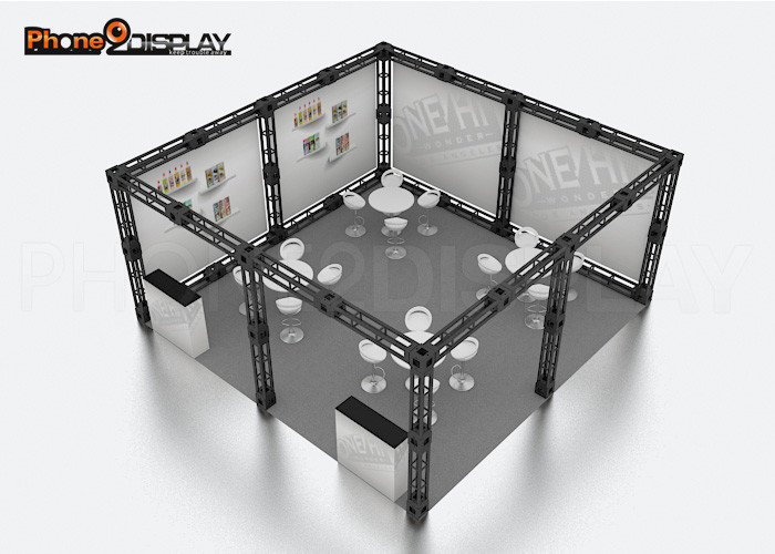 Couleur en aluminium de support de cabine de salon commercial de botte d'affichage d'événement adaptée aux besoins du client