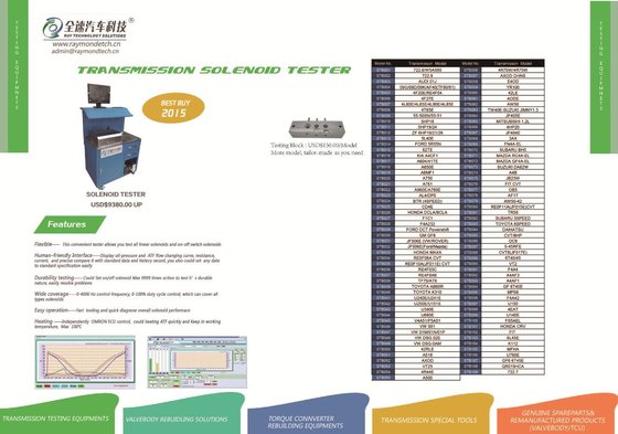 220V AC-50HZ-4KW Easy Operating Transmission Test Equipment Solenoid Tester supplier