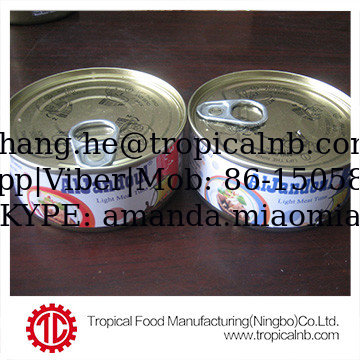 Supply canned seafood product - canned light tuna in sunflower oil EOE