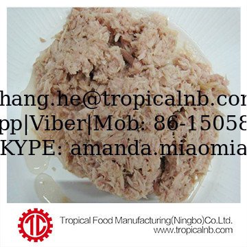 Canned tuna shredded in oil