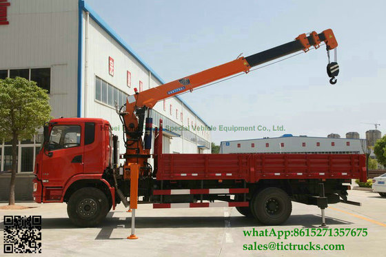 Custermizing  4x2 8 ton truck mounted crane SQ8S4   crane truck high quality on sale App:8615271357675