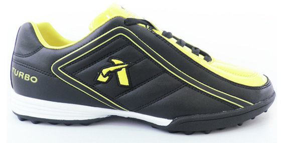 Men Turf Black Comfortable Indoor Outdoor Soccer Shoes With PU Upper/RB Outsole, Different Colors Are Available