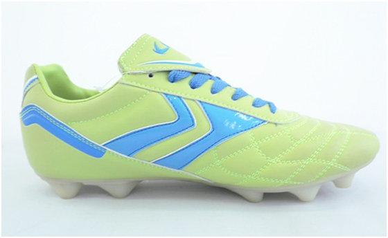 Professional Synthetic Indoor Outdoor Truf Soccer Shoes For Men Bright Yellow