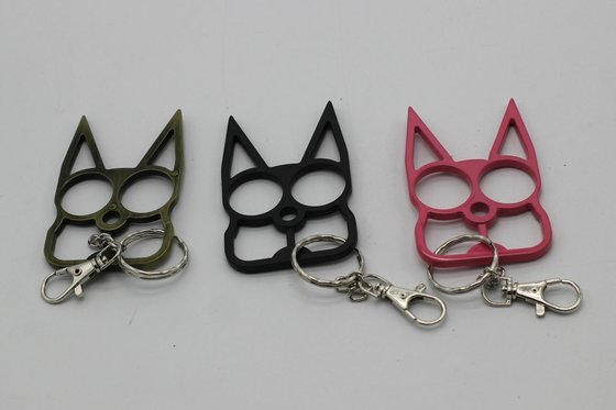 Cat Self Defense Keychain with material of Aluminum alloy