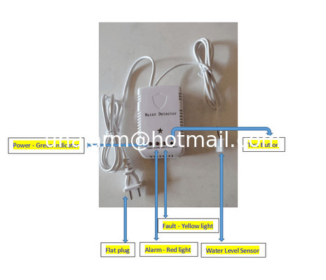 AC 220V Powered Water Leakage Detector/ water alarm For Water Tank With En Standard