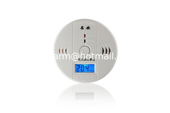 DC backup battery Ceiling LCD CO carbon monoxide gas detector For Home Security