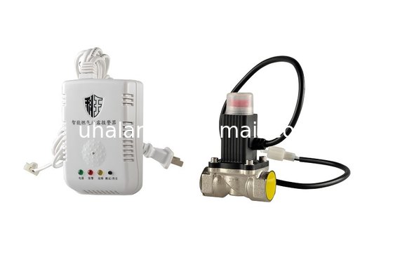 Hot Selling EN Standard LPG Gas Alarm Detector With Shutoff Valve Factory Direct-Sale