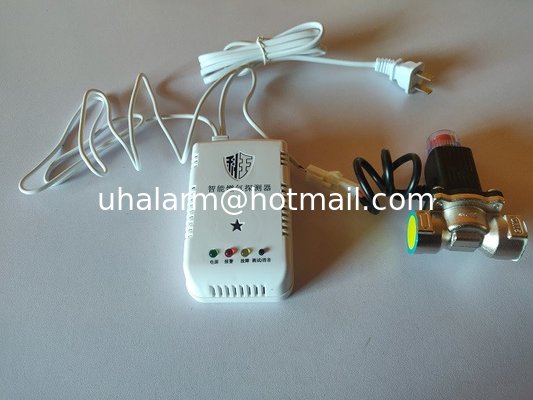 Home Domestic Combustible Gas Detector With Solenoid Valve For Home Kitchen From Factory