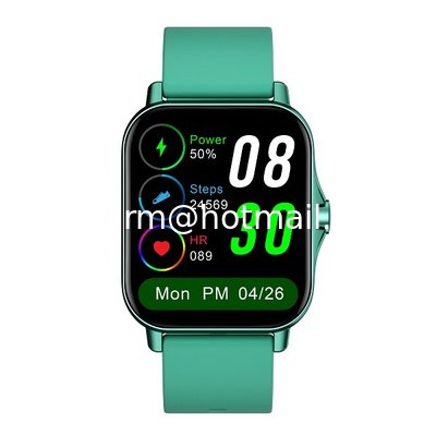 China Green 1.70 inch Square Screen Waterproof Bluetooth Smart Bracelet For Men and Wonmen Fitness