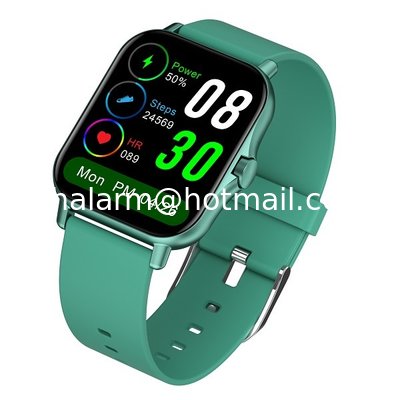 China Green 1.70 inch Square Screen Waterproof Bluetooth Smart Bracelet For Men and Wonmen Fitness