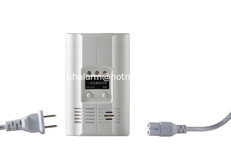 AC 220V Powered Wall mounted CO carbon monoxide gas detector For Home Security