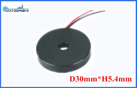90dB 30mm Micro Plastic Wired Piezo Transducer / Speaker / Buzzer for Home Appliance