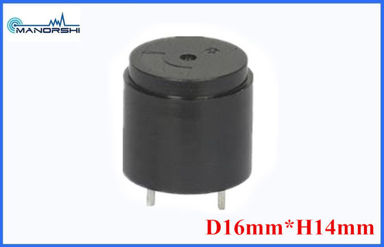 Wireless Thru - Hole Electromagnetic Buzzer 85dB ABS Black Housing 16mm