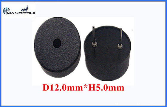 OEM 12mm Piezoelectric Buzzer Transducer 3V - 23V 12000pF Capacitance at 1KHz