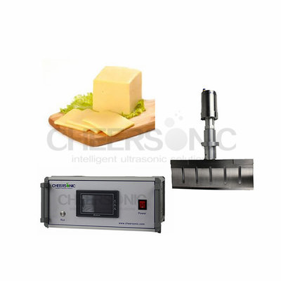 20KHZ Frozen Vegetables / Sheet Cheese Cutting Machine With Ultrasonic Cutting Tool 