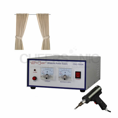 800W Portable Ultrasonic Fabric Cutting Machine For Ribbon / Cloth Belt