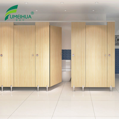 HPL cpmpact waterproof toilet cubicle system Commercial Shower Toilet Cubicle Partition Material