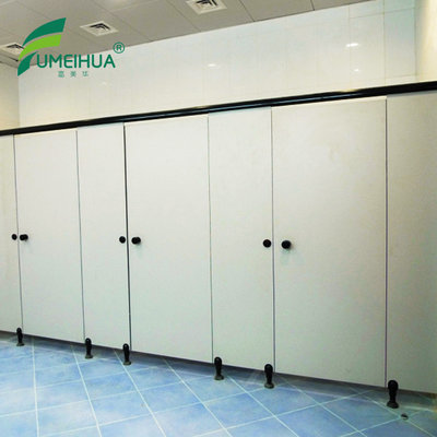 l shape phenolic resin material toilet partition with accessories