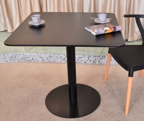 White Color Melamine Square Commercial coffee Table