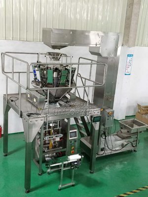 2 year warranty auto puffed plantain potato chips bag snack sachet  filling weighing and packing machine with nitrogen supplier
