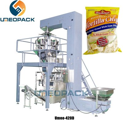 Automatic Low Cost Vertical Pillow Pouch Potato Chips Snack Sachet Multihead Weigher Packing Machine supplier