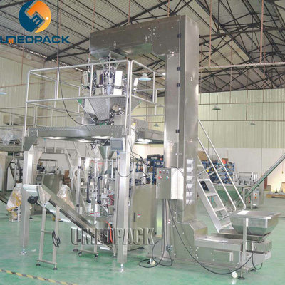 Automatic Low Cost Vertical Pillow Pouch Potato Chips Snack Sachet Multihead Weigher Packing Machine supplier