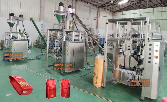 UMEOPACK low price automatic vertical gusset bag small sachets cocoa powder filling and  packing machine supplier