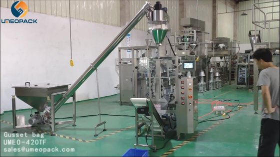 UMEOPACK New style gusset bag automatic small 1kg flour plastic dosing sachet coffee powder filling and packing machine price supplier