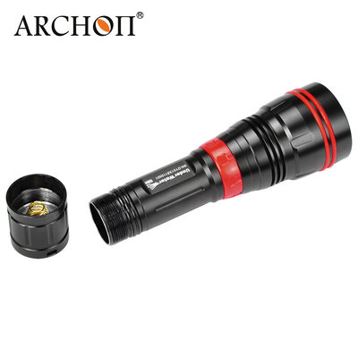 Rechargeable Led Diving Flashlights Underwater IPX8 Depth 100m Magnetically