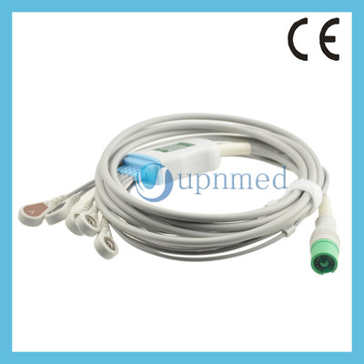 Fukuda One piece 5-lead ECG Cable with leadwires