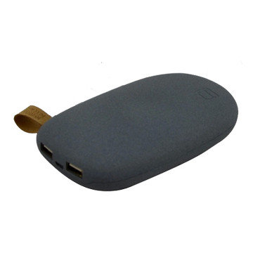 Pocket Dual USB ABS Plastic Stone Power Bank 10400mAh Fashion