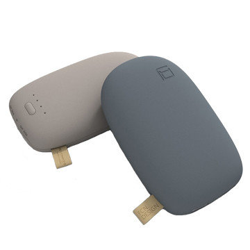 Fashionable Dual USB Power Bank External Battery with Stone Style