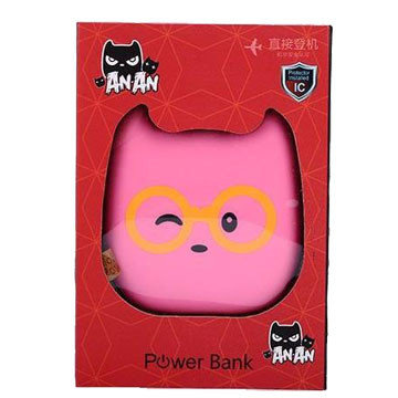 Fashionable Dual USB 7800mAh Cartoon Power Bank External Battery with ABS Shell