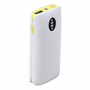 Yellow Rectangle High Capacity Multi Function Power Bank For Mobile 5200mAh