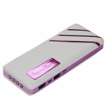 Travel Car Portable Mobile Rose Red Multi function Power Bank 13000mAh