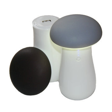 Mushroom LED Lamp 8000 mAh Power Bank , High - end Gift Mobile Charger
