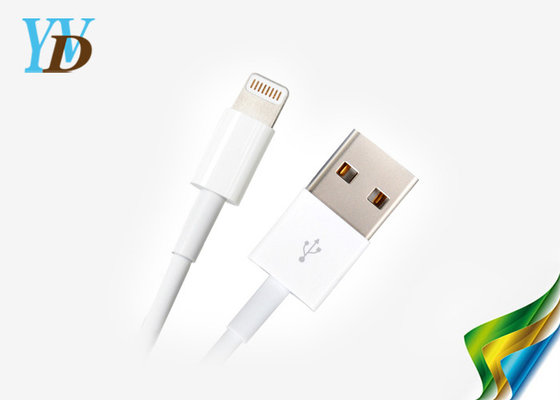 iPhone 5 Smartphone Accessories White Standard 1m Round Tube USB Cable