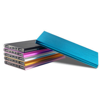 매우 얇은 8000mAH 이동할 수 있는 휴대용 힘 은행 이중 USB 똑똑한 아BS 금속
