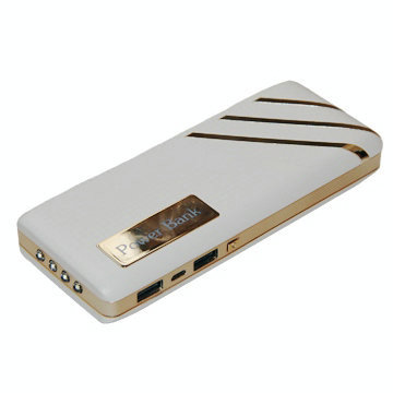 LED를 가진 정연한 똑똑한 이중 USB 분홍색 13000mAh 다 기능 힘 은행은 변색합니다