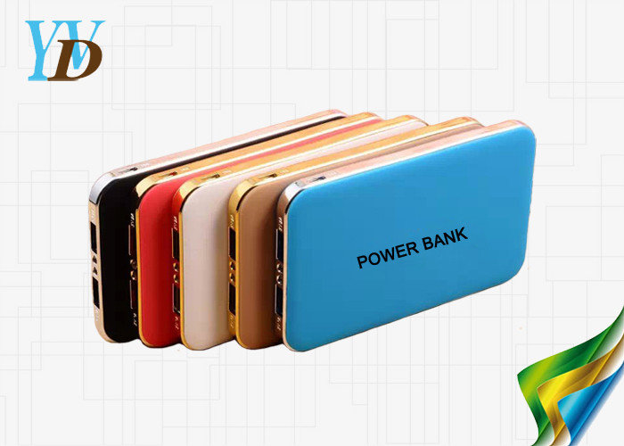 4000mAh 고무 기름 상자 매우 얇은 Li 중합체 힘 은행, 2.1A 출력했습니다/LED