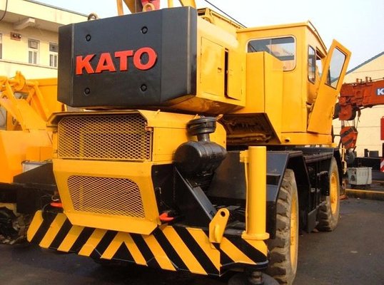 Used Rough Terrain Crane 4 Booms Kato KR25H 25 Ton Model 6D14T
