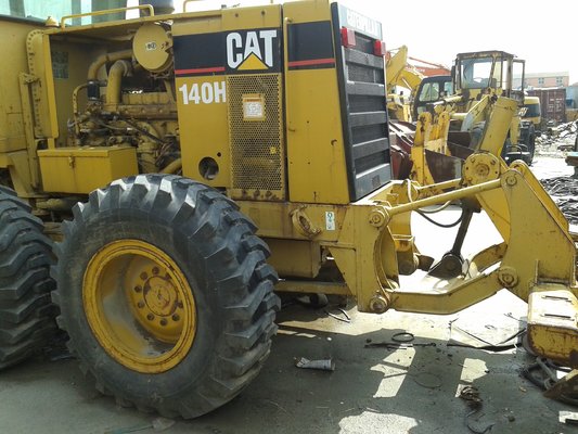 CAT 140H Used Motor Grader With Ripper , Second Hand Graders