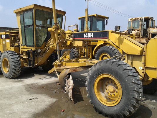 CAT 140H Used Motor Grader With Ripper , Second Hand Graders