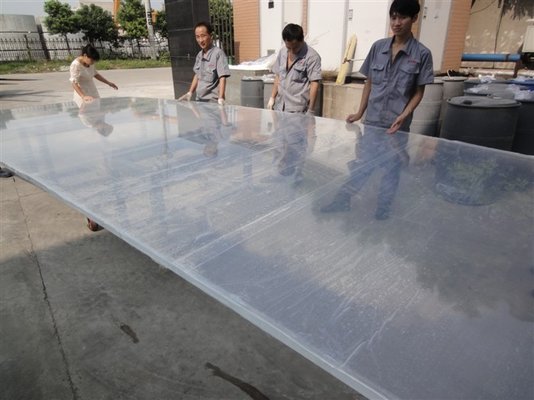 Transparent Cast PMMA Aquarium Acrylic Sheet , 18mm milky Acrylic Sheet