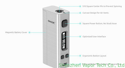 Smok R-Steam Mini Mod 80W VW TC Box Mod Best Match Nano TFV4 Tank Uwell Rafale Krixus Tank 100% Original supplier