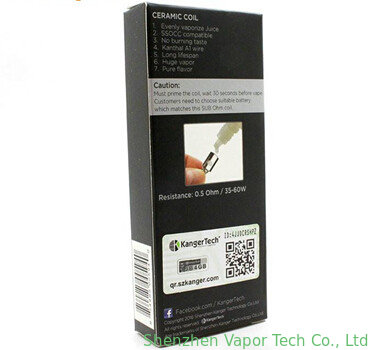 Original Kanger Ceramic Coil 0.5ohm Kanthal A1 Wire OCC Coil SSOCC CompatibleCoil supplier