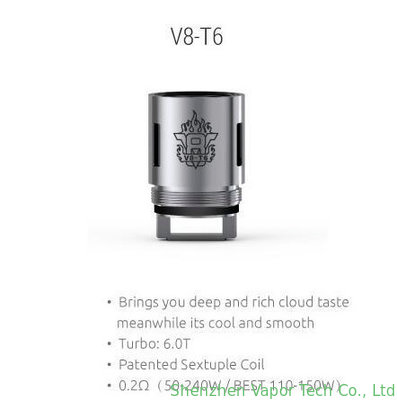 Authentic Smok TFV8 Coil Head V8-T8 V8-T6 V8-Q4 V8 RBA Replacement Coils For TFV8 Cloud Beast Tank 100% genuine supplier