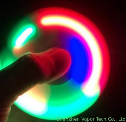 Newest LED Fidget Spinner Hand Fingertip Spinner Gyro Style EDC Decompression Stress Anxiety Toy With Powder Switch supplier